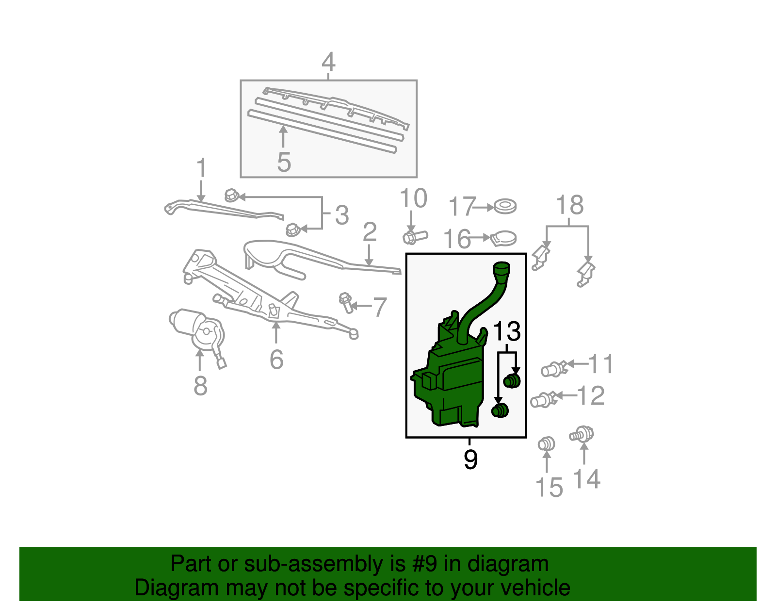 85315-0E020 - 2004-2009 Lexus - Washer Reservoir | My L Parts