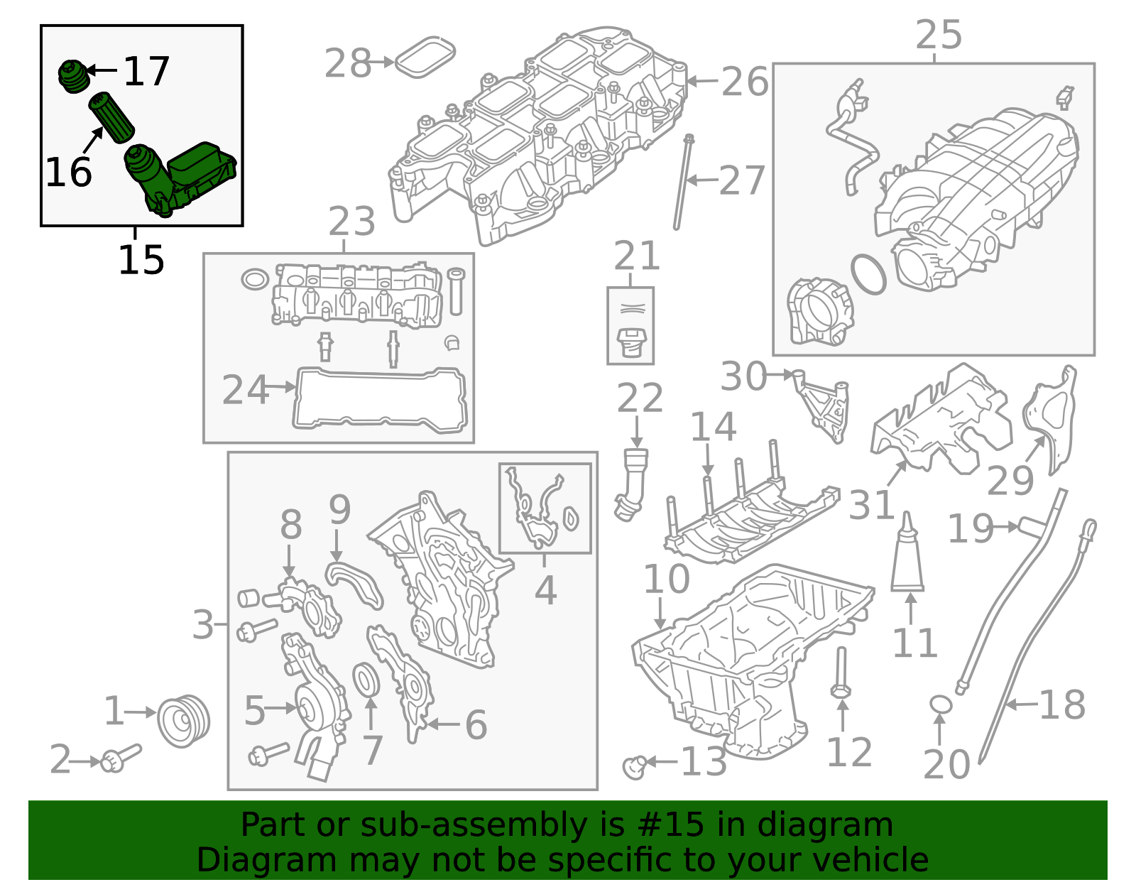 2016-2025 Mopar Engine Oil Filter Adapter 68596318AB | OEM Mopar Parts ...