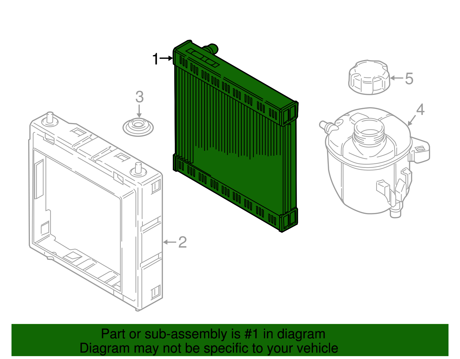 17118476010 - 2016-2017 BMW Radiator (17-11-8-476-010) | BMW of South ...
