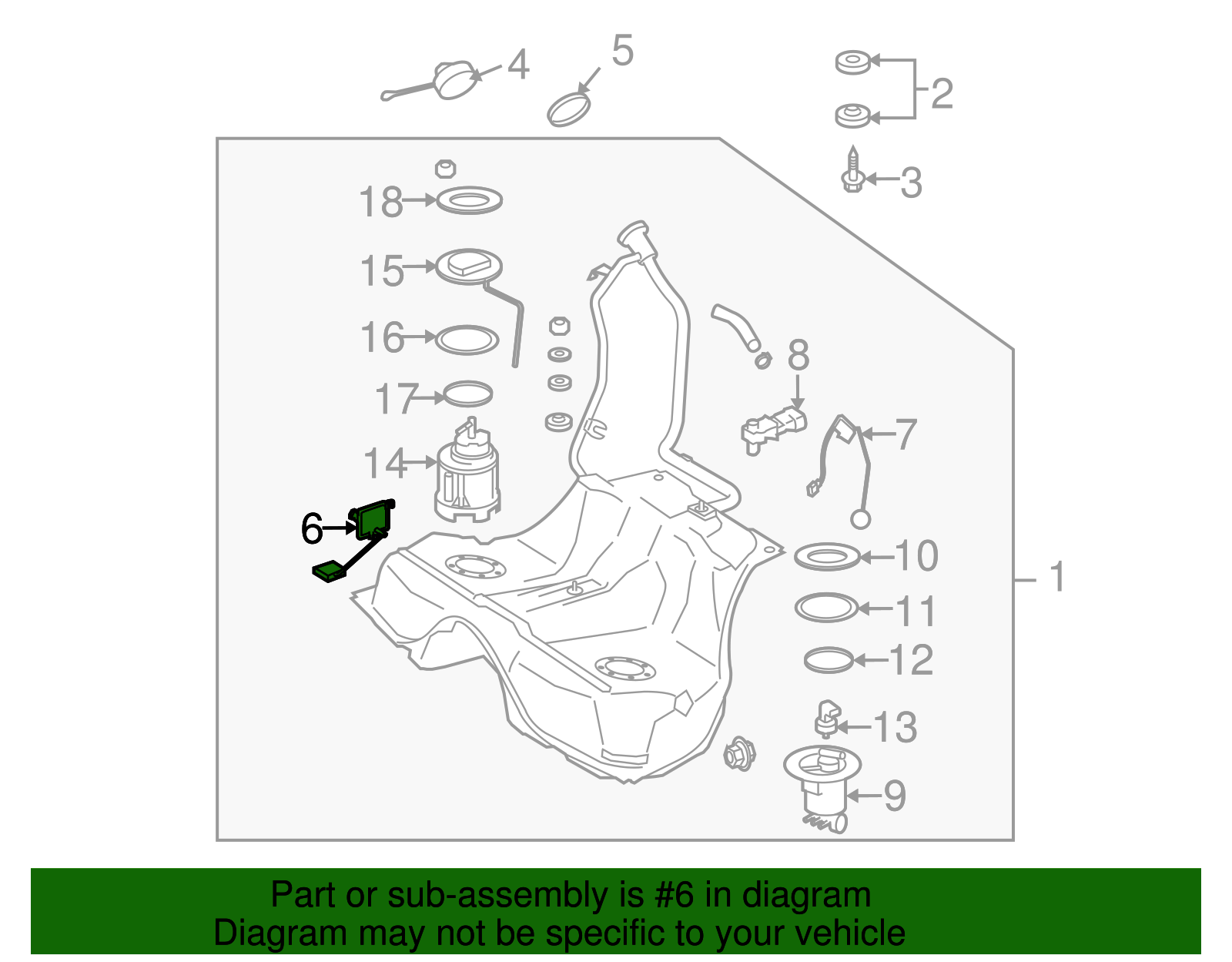 221-542-00-17 - Fuel Gauge Sending Unit 2007-2018 Mercedes-Benz ...