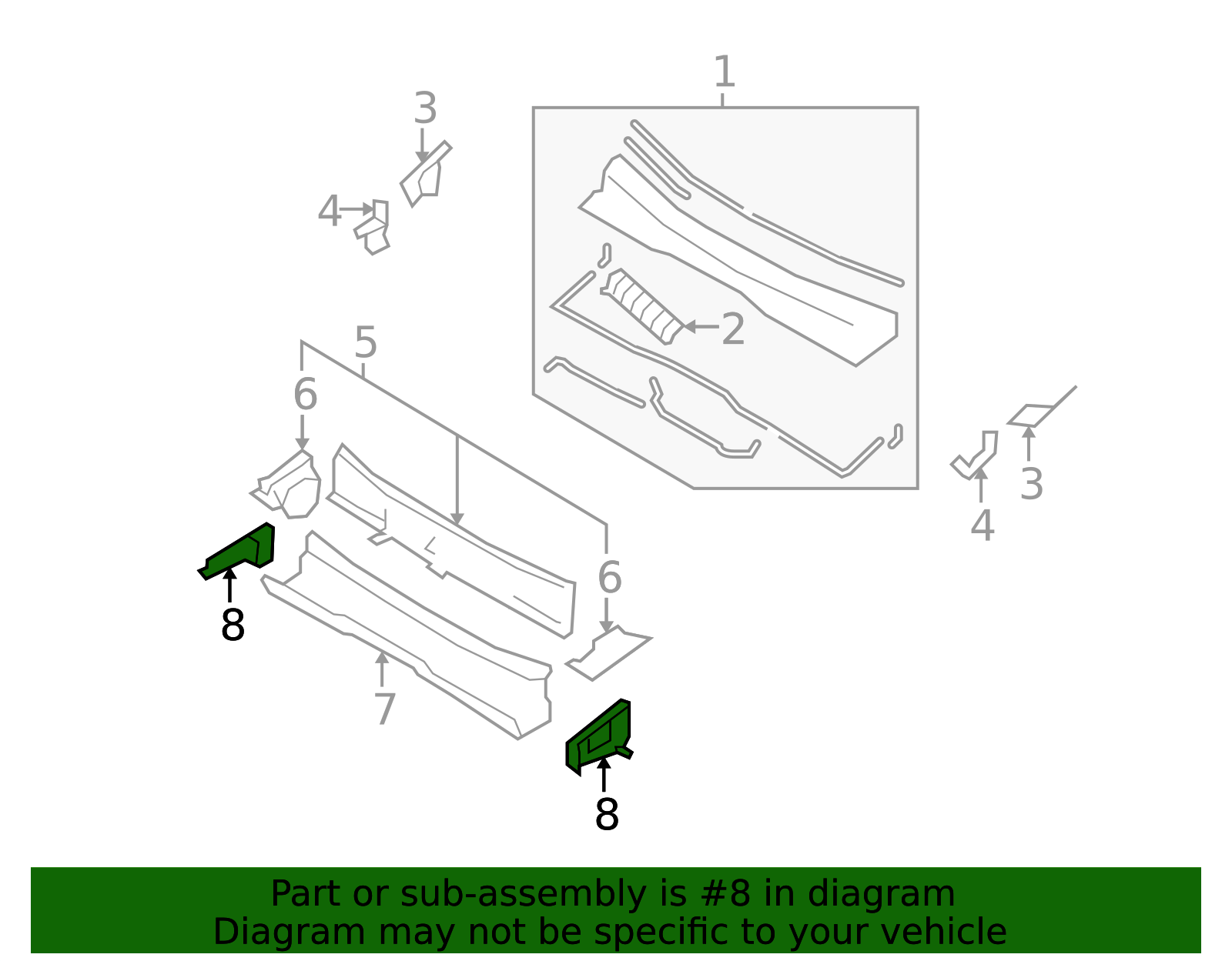 Hyundai - 66768-1E000 - Outer Panel - 2006-2011 Hyundai Accent | OEM ...