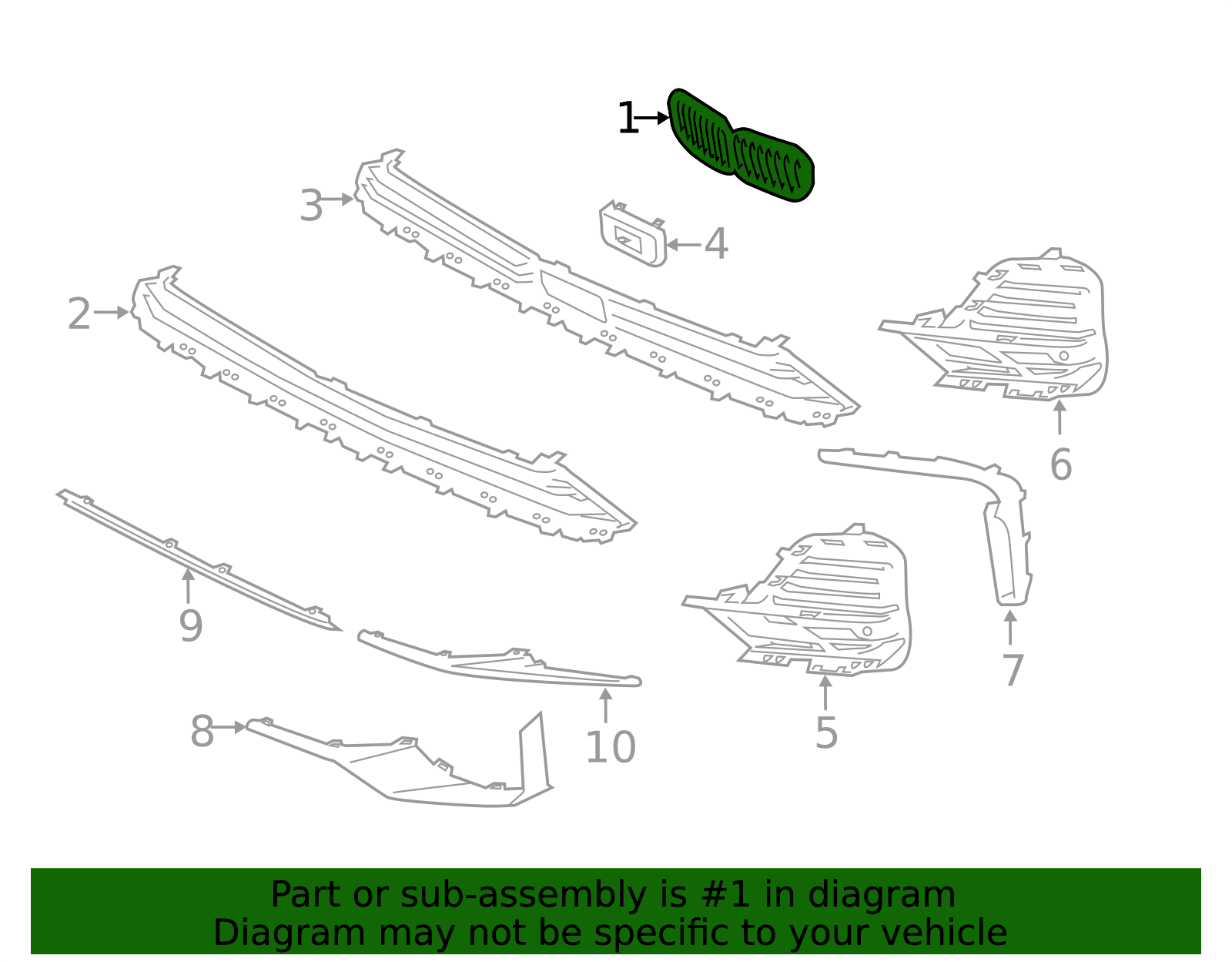 51138745732 - 2019-2022 BMW X7 Upper Grille (51-13-8-745-732) | BMW of ...
