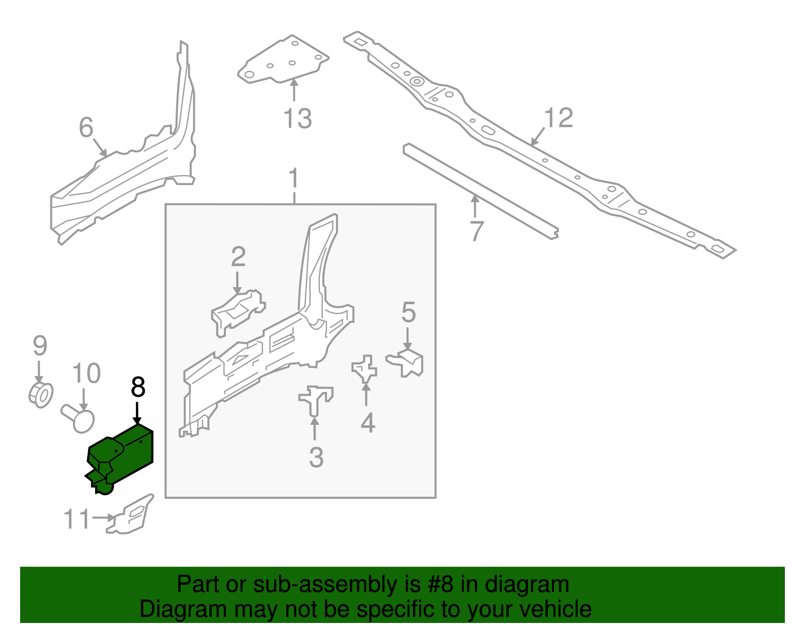 32377071 - 2018-2025 Volvo XC60 - Rail End | Volvo OEM Parts Direct