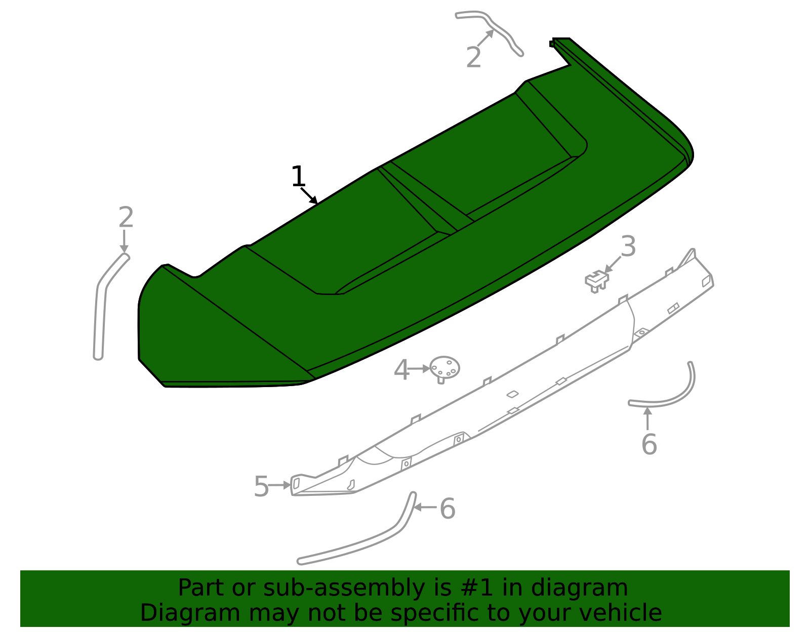 2023-2025 Nissan ARIYA Spoiler 96030-5MP2A | QuirkParts