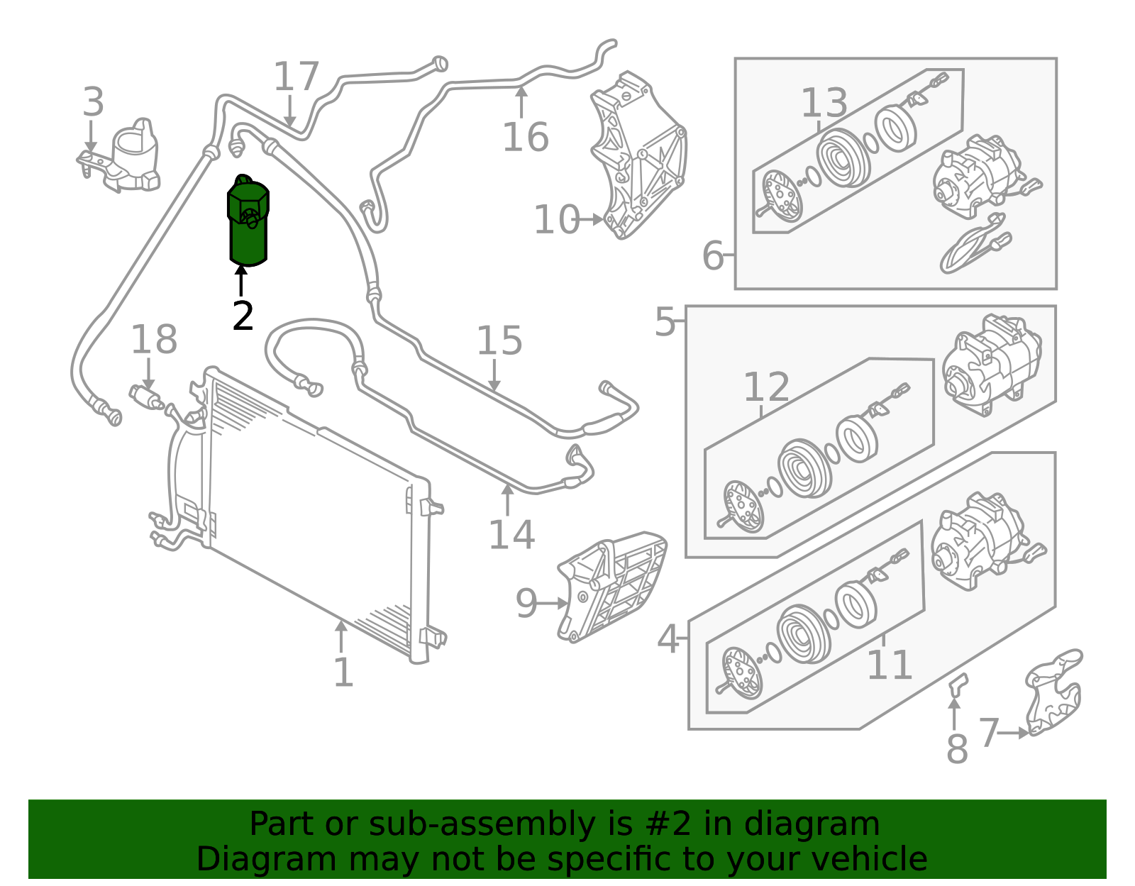 1998-2001 Volkswagen Passat Dehydrator 4B0-820-192 | vwpartscenter
