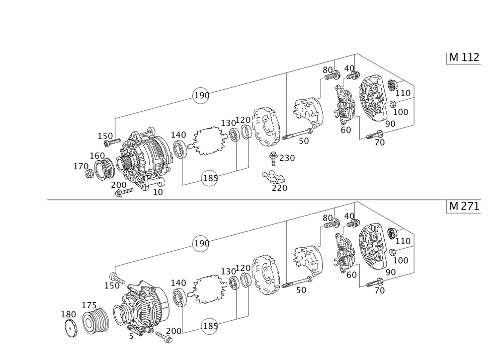 271-155-01-15 - Belt Pulley 2003-2005 Mercedes-Benz C230 | Mercedes-Benz USA Parts