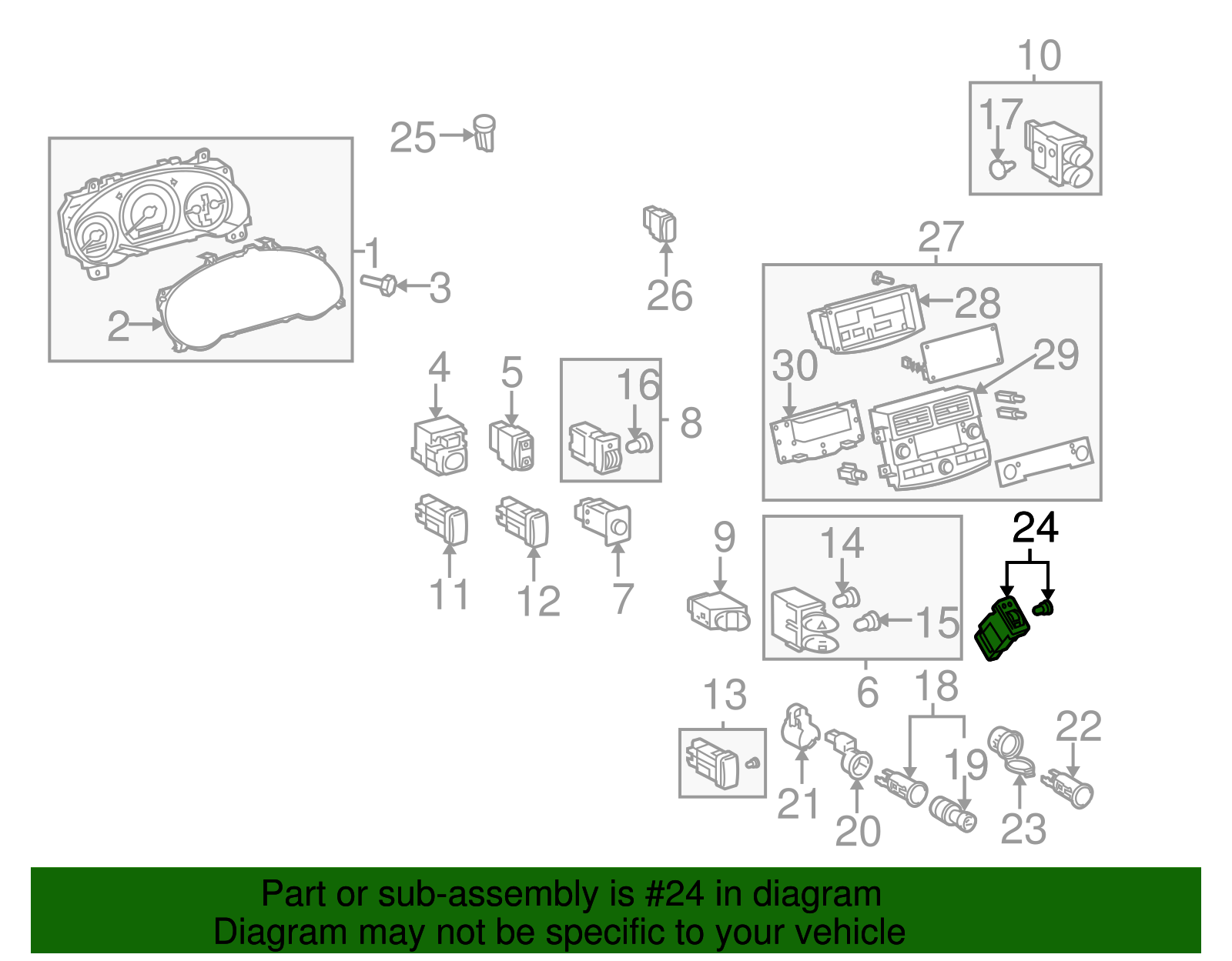 84751-AE020 - Seat Heat Switch 2004-2010 Toyota Sienna | Longo Toyota Parts