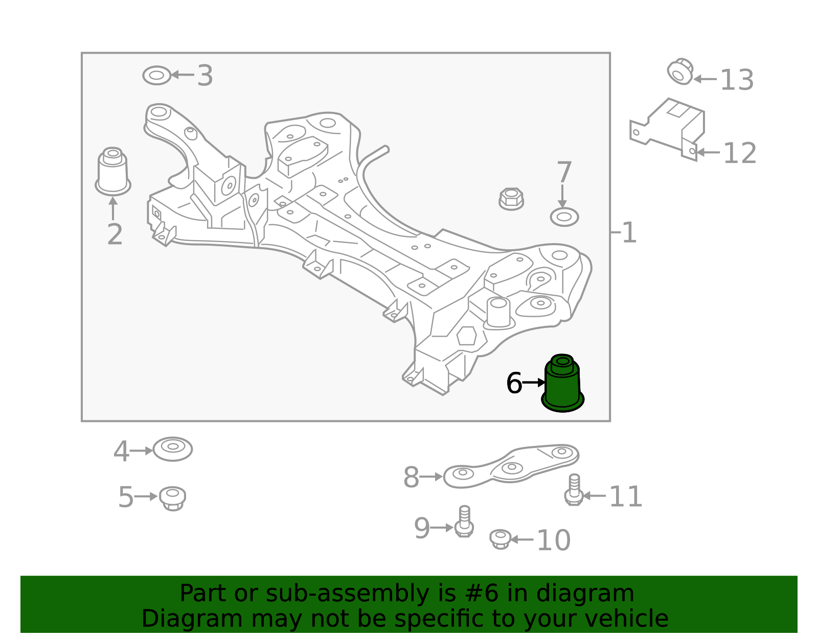2013-2019 Hyundai Rear Insulator 62486-2W000 | MotorMotor