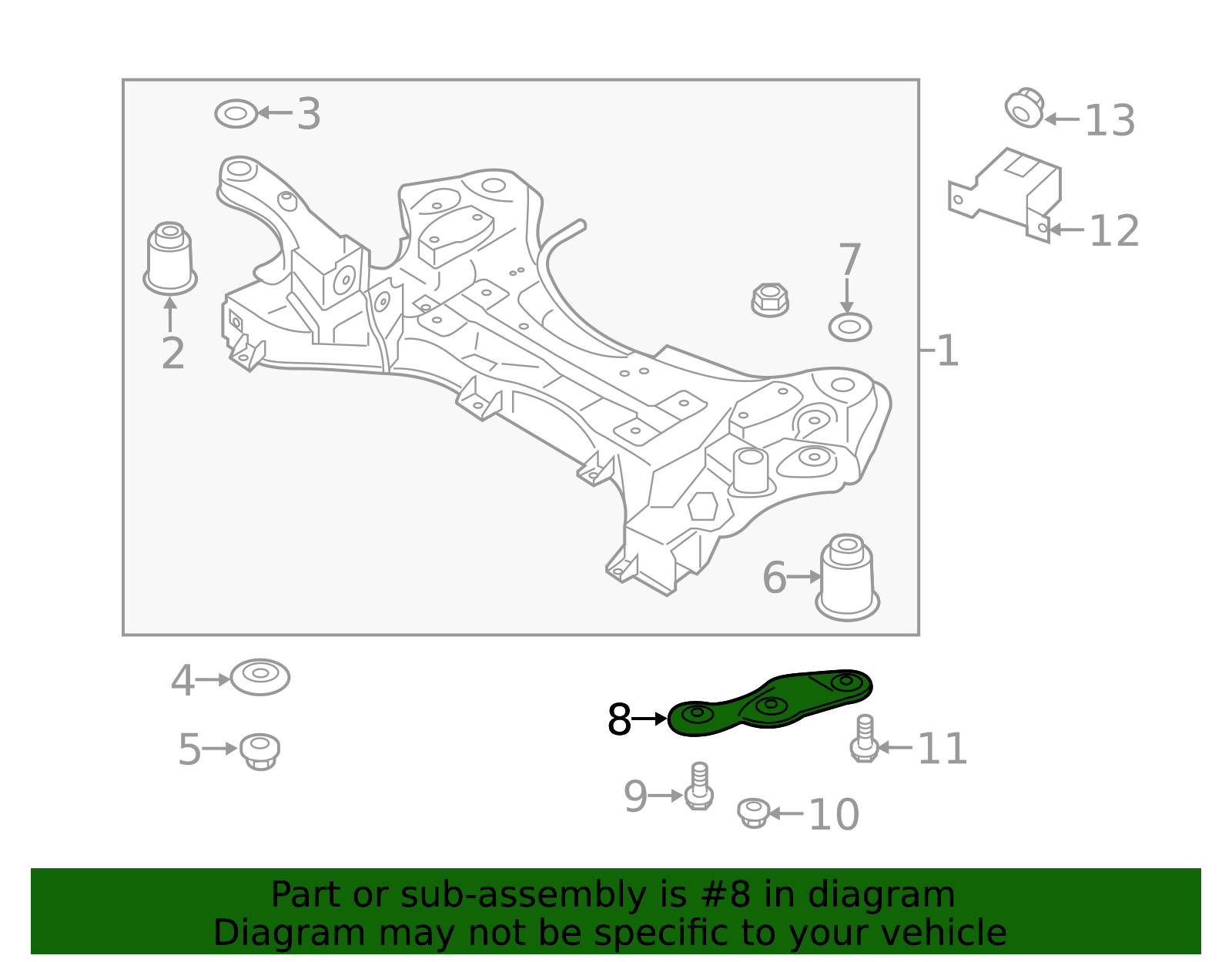 62476-2P000 - High-Quality Suspension Subframe Reinforcement Bracket ...