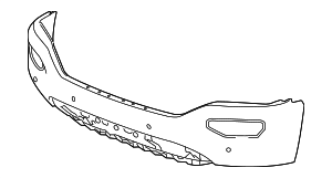 2016-2019 GMC Front Bumper Impact Bar 23381976 GM | GMPartsDirect.com