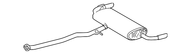 Genuine Toyota Muffler & Pipe part# 17430-F0151 for 2019-2025 Toyota ...