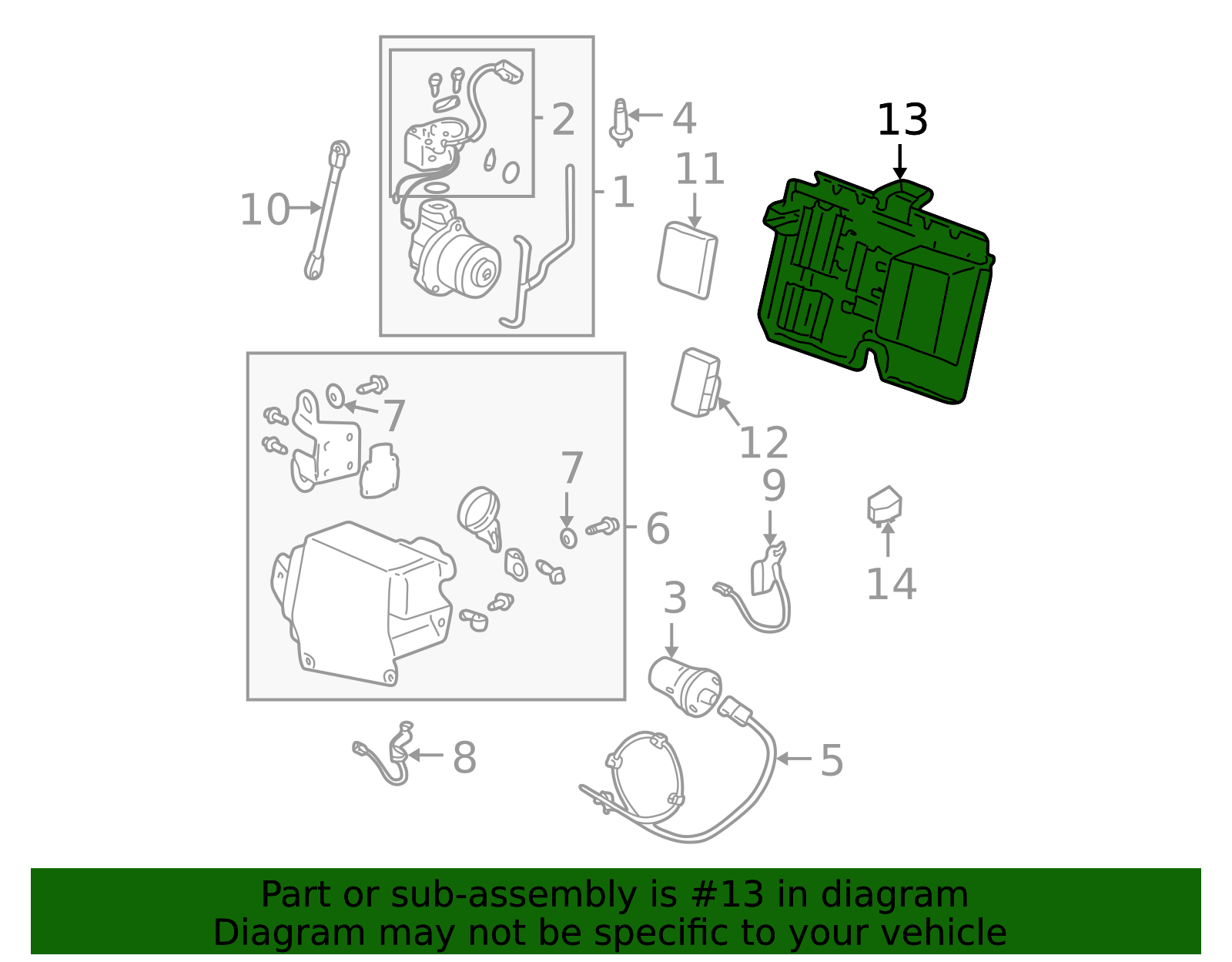 2004-2005 Cadillac DeVille Control Module Bracket 25742676 | Shop ...