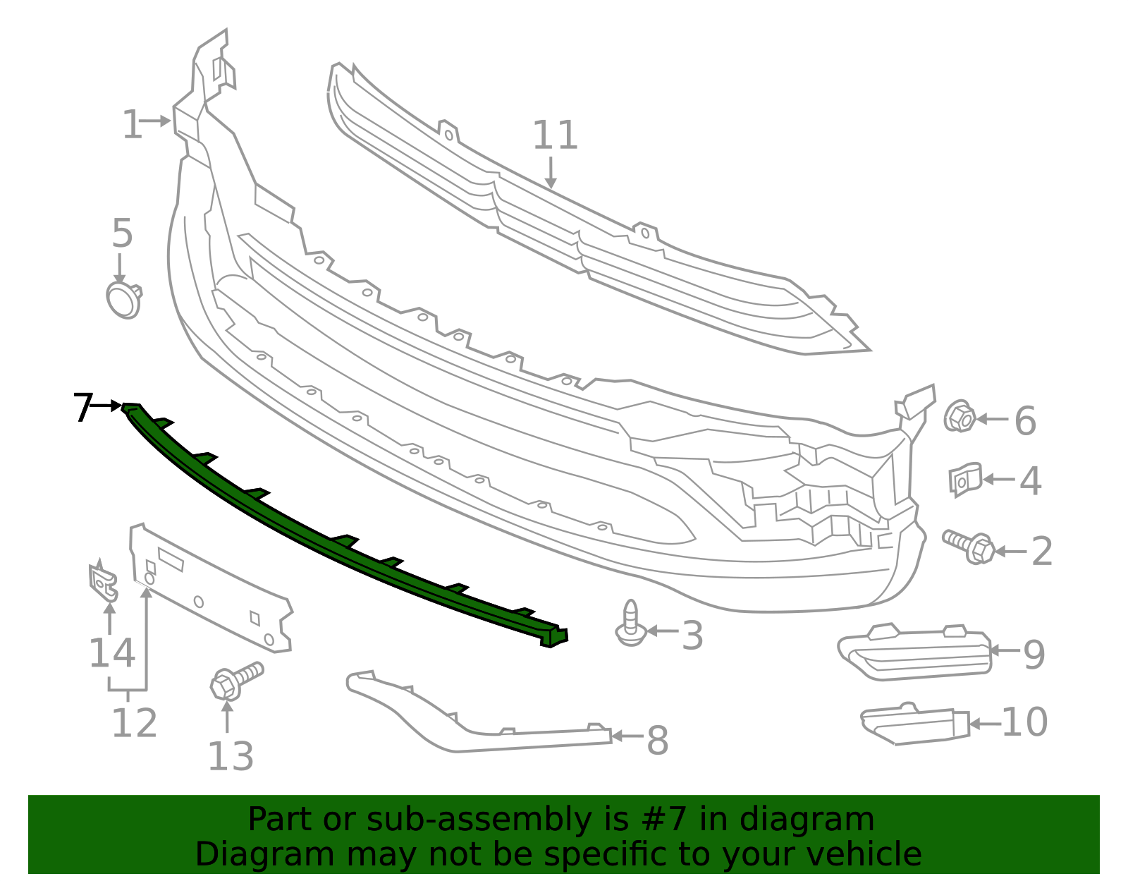 62072-6GW0A - Center Molding 2018-2024 INFINITI QX80 | Official ...