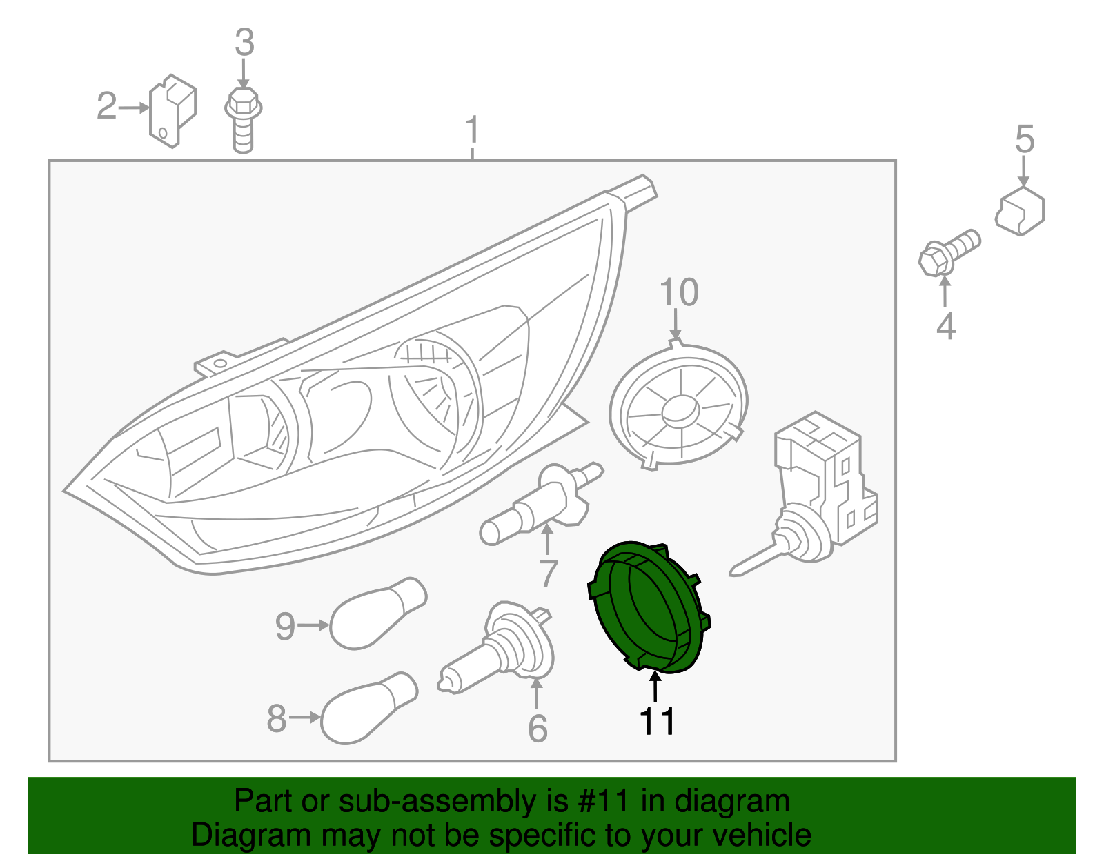 92140-1W200 - Dust Cap 2012-2017 Kia Rio | Kia.Parts Store