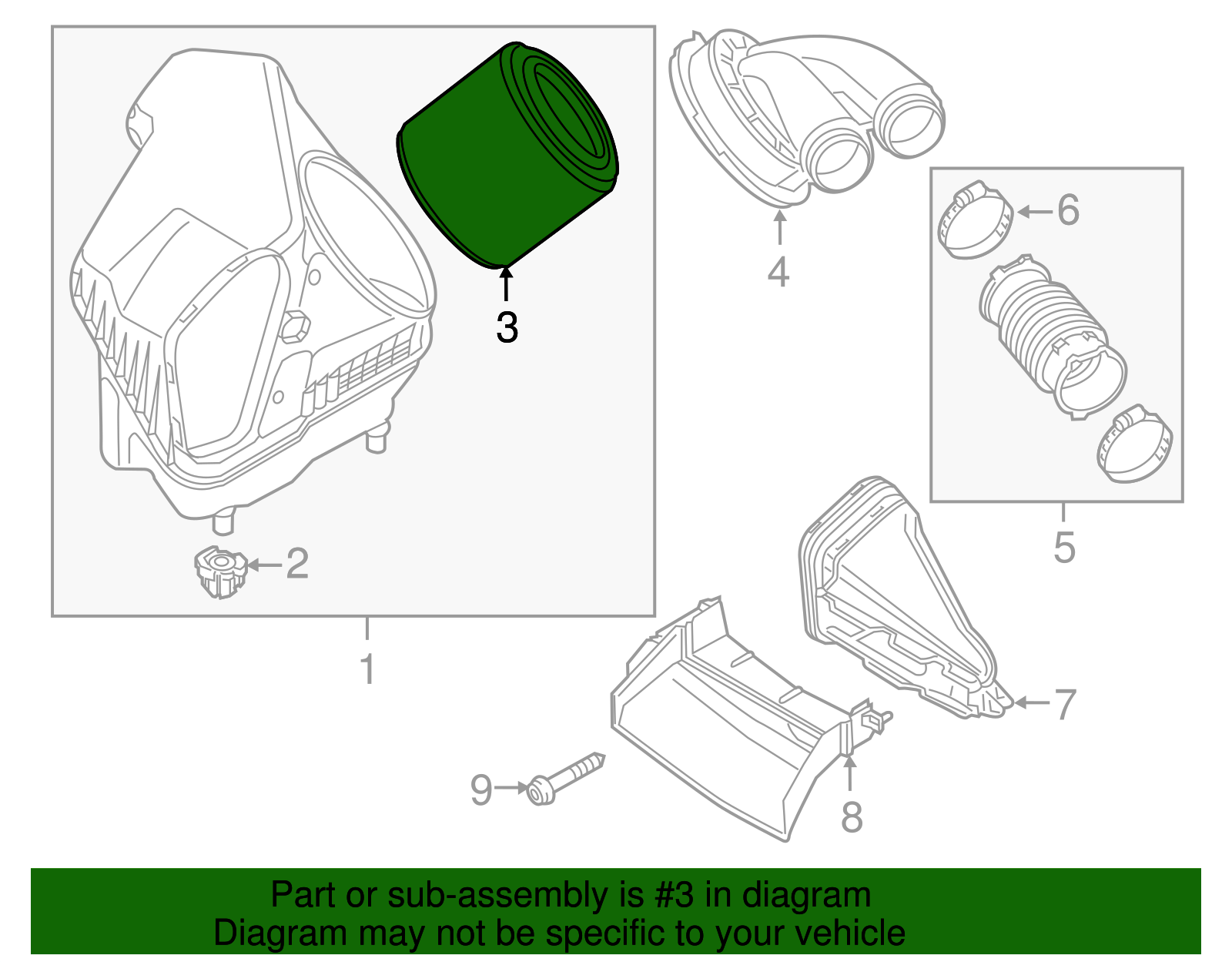4G0-133-843-L - Air Filter 2014-2018 Audi RS7 | Audi OEM Parts Guy