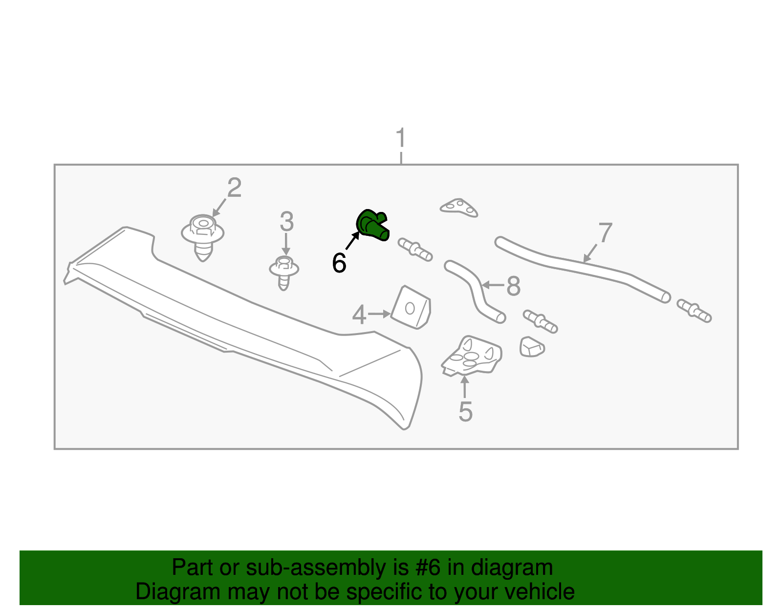 2013-2017 Acura RDX Grommet 76857-STK-A01 | Acura Parts World