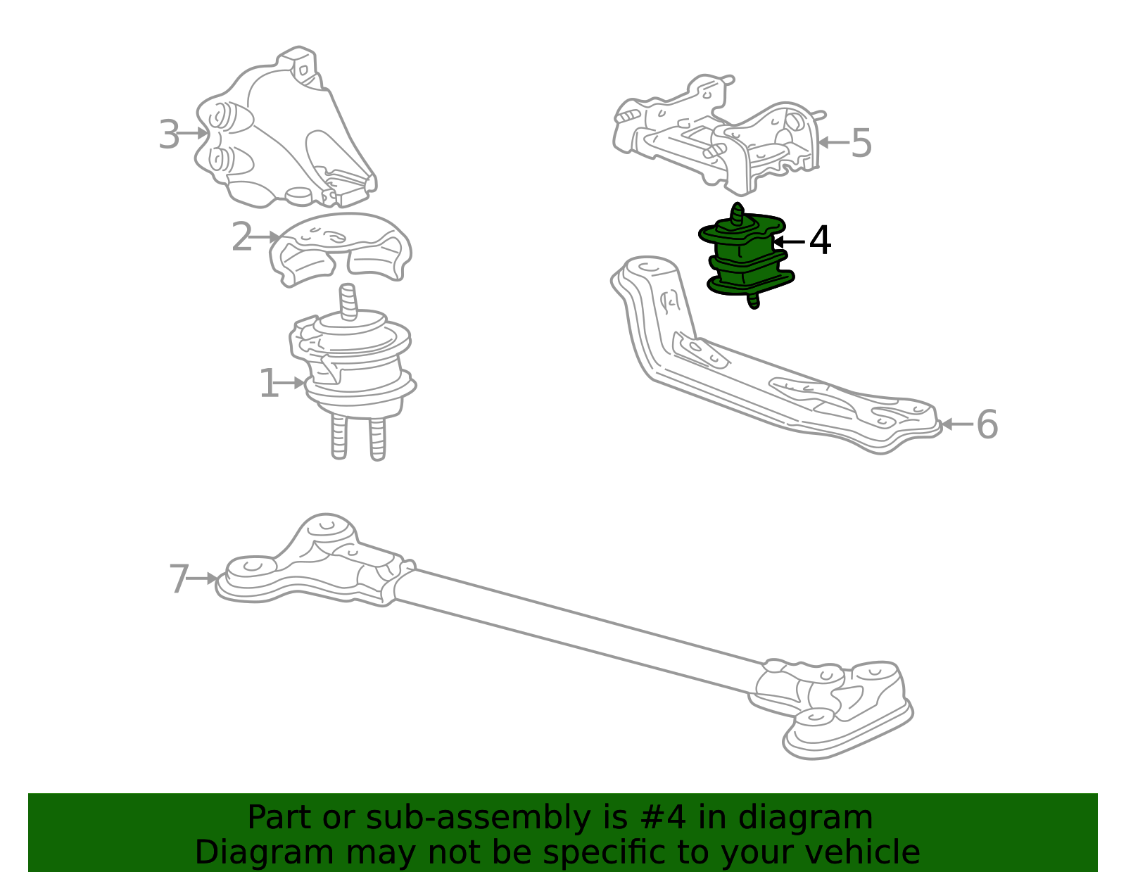 50806-S2A-000 - High-Quality Automatic Transmission Mount for 2000-2009 ...