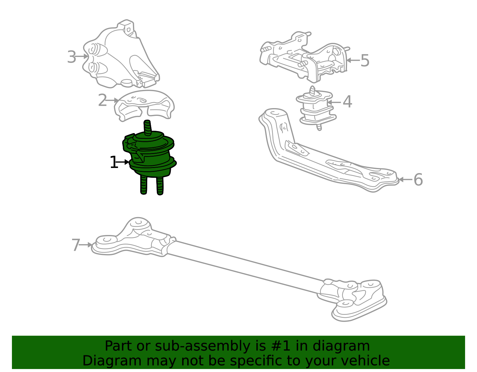 50810-S2A-003 - Mount 2000-2009 Honda S2000 | Honda Parts Online