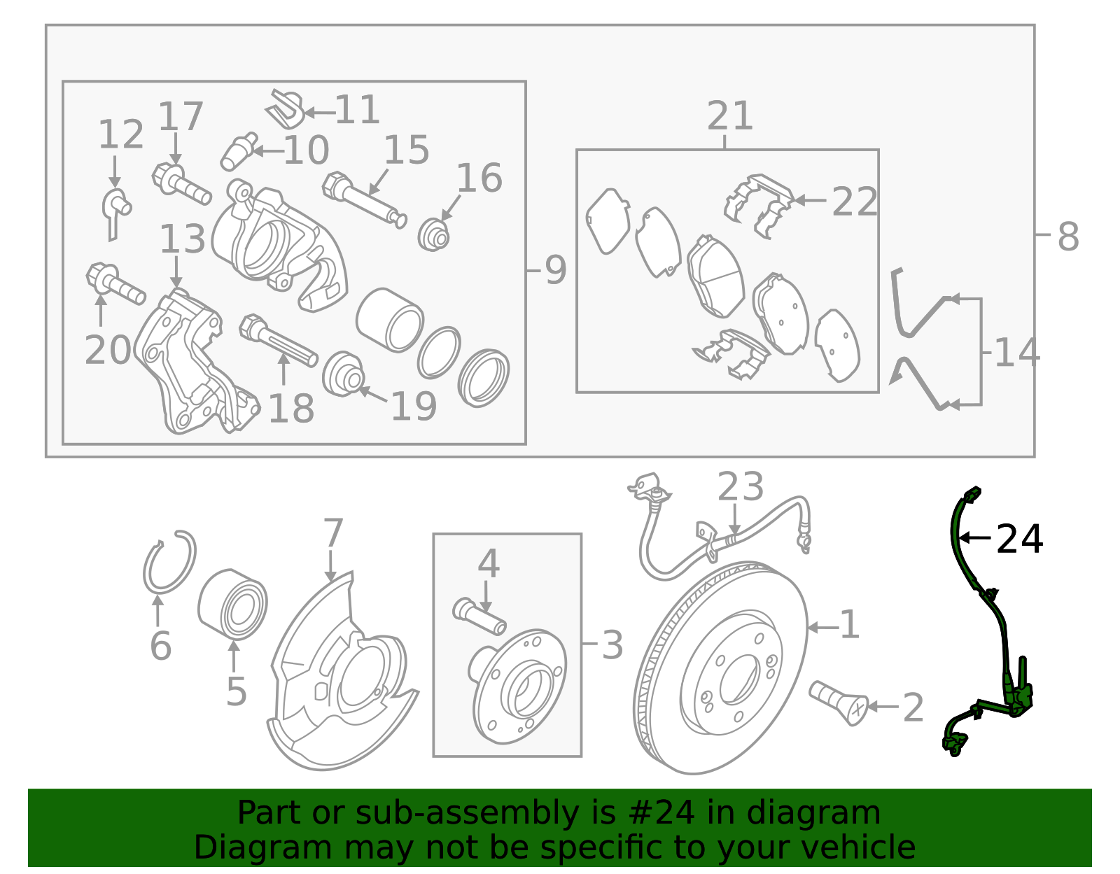 2018-2023 Kia Rio Front Speed Sensor 59810-H5000 | OEM Parts Online