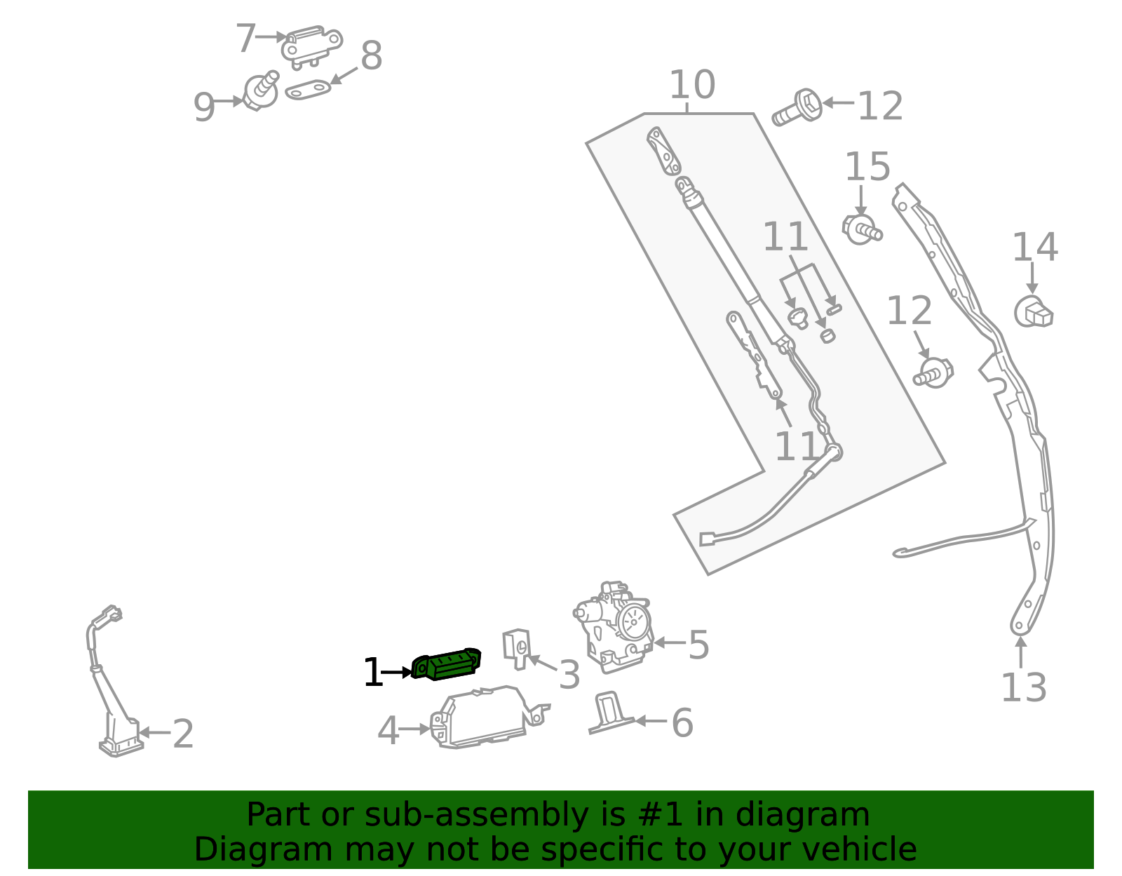 2016-2018 Toyota RAV4 Lift-Gate Latch Release Switch 84840-48020 ...