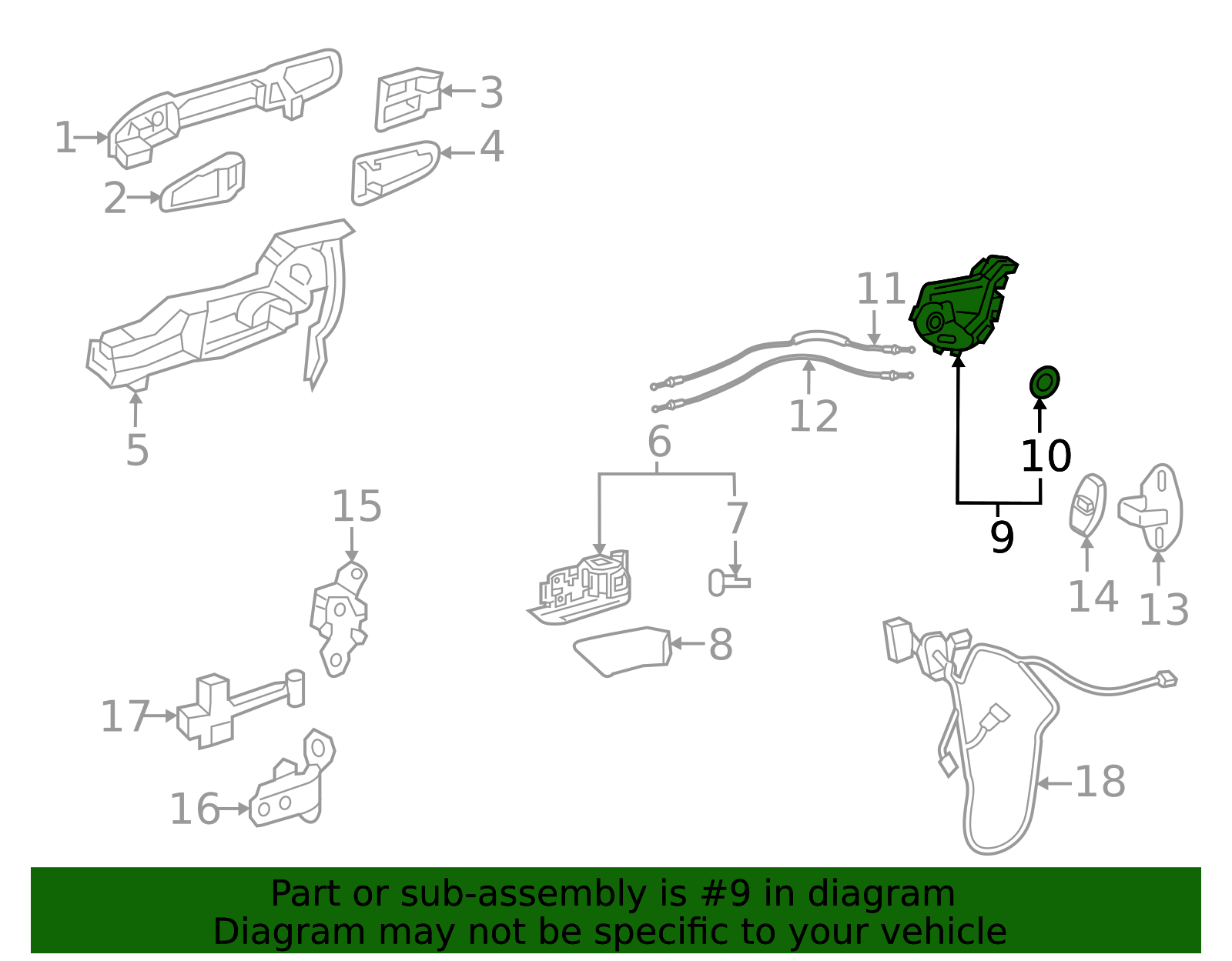 Door Lock Actuator Motor 69050-48060 | Toyota Parts Center
