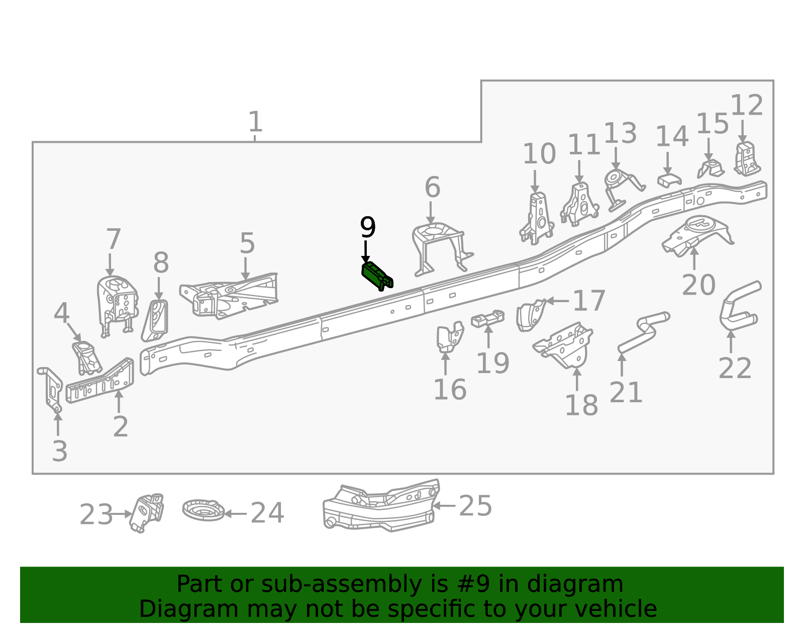 51023-0C010 - High-Quality Frame Rail Bracket for 2022-2025 Toyota ...