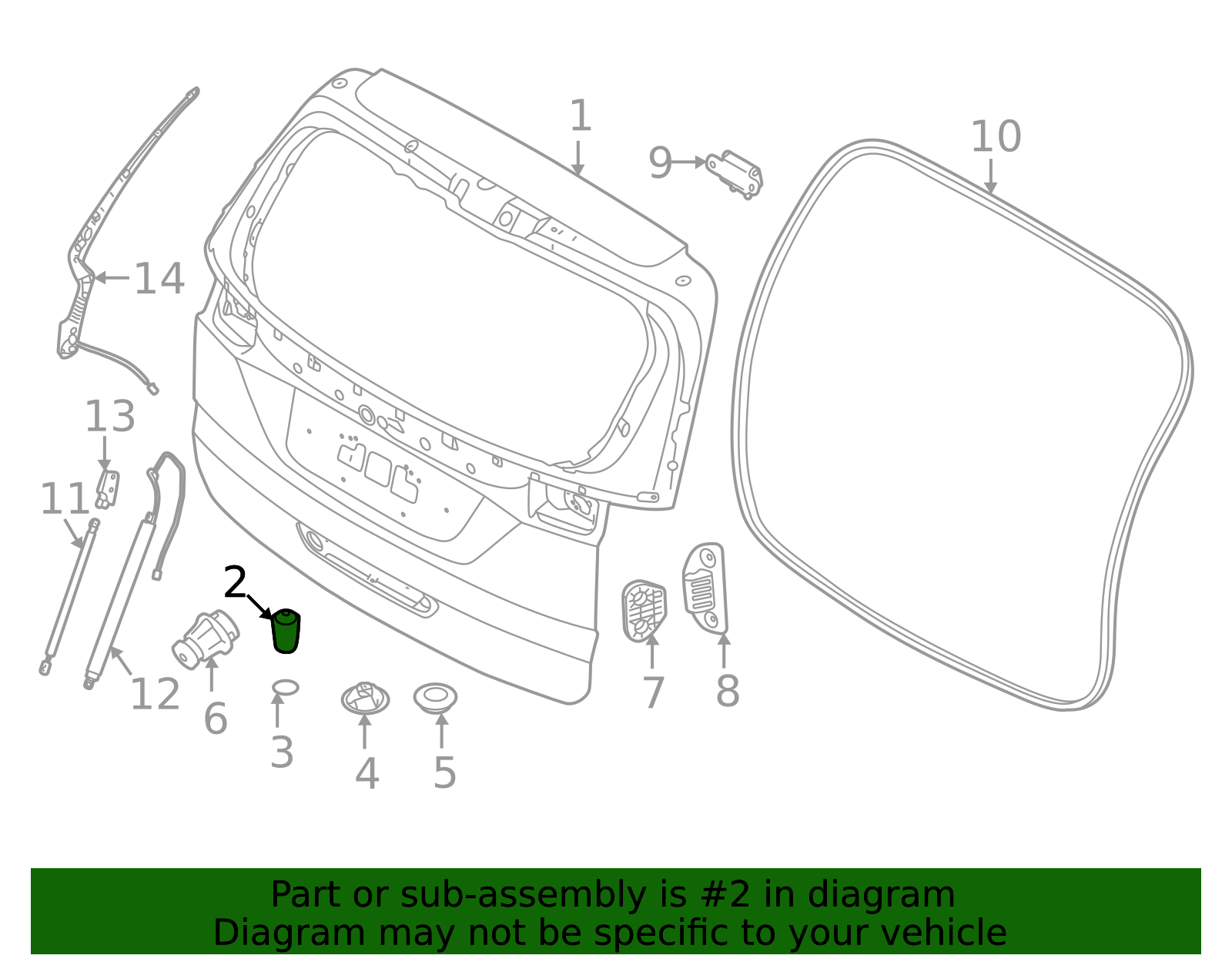 17371-10044B - Lift Gate Bumper 2022-2025 Kia Carnival | Kia.Parts Store