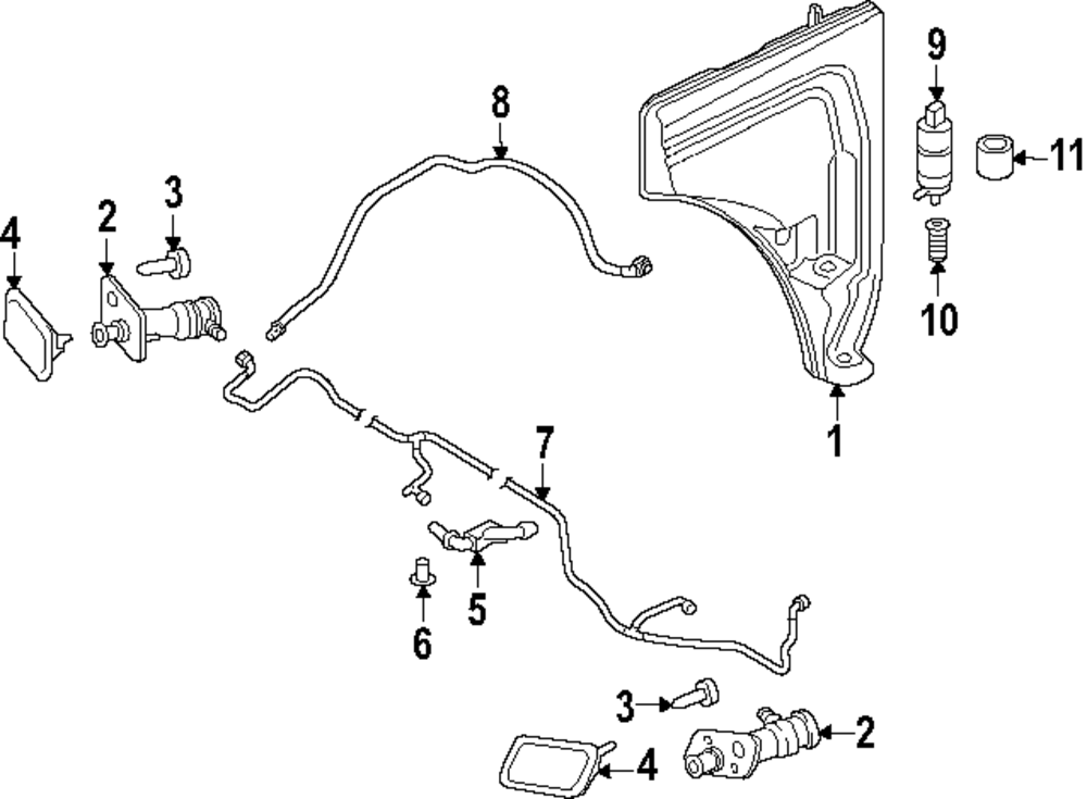 4M0-955-101-D - Spray Jet 2025 Audi | Audi OEM Parts Guy