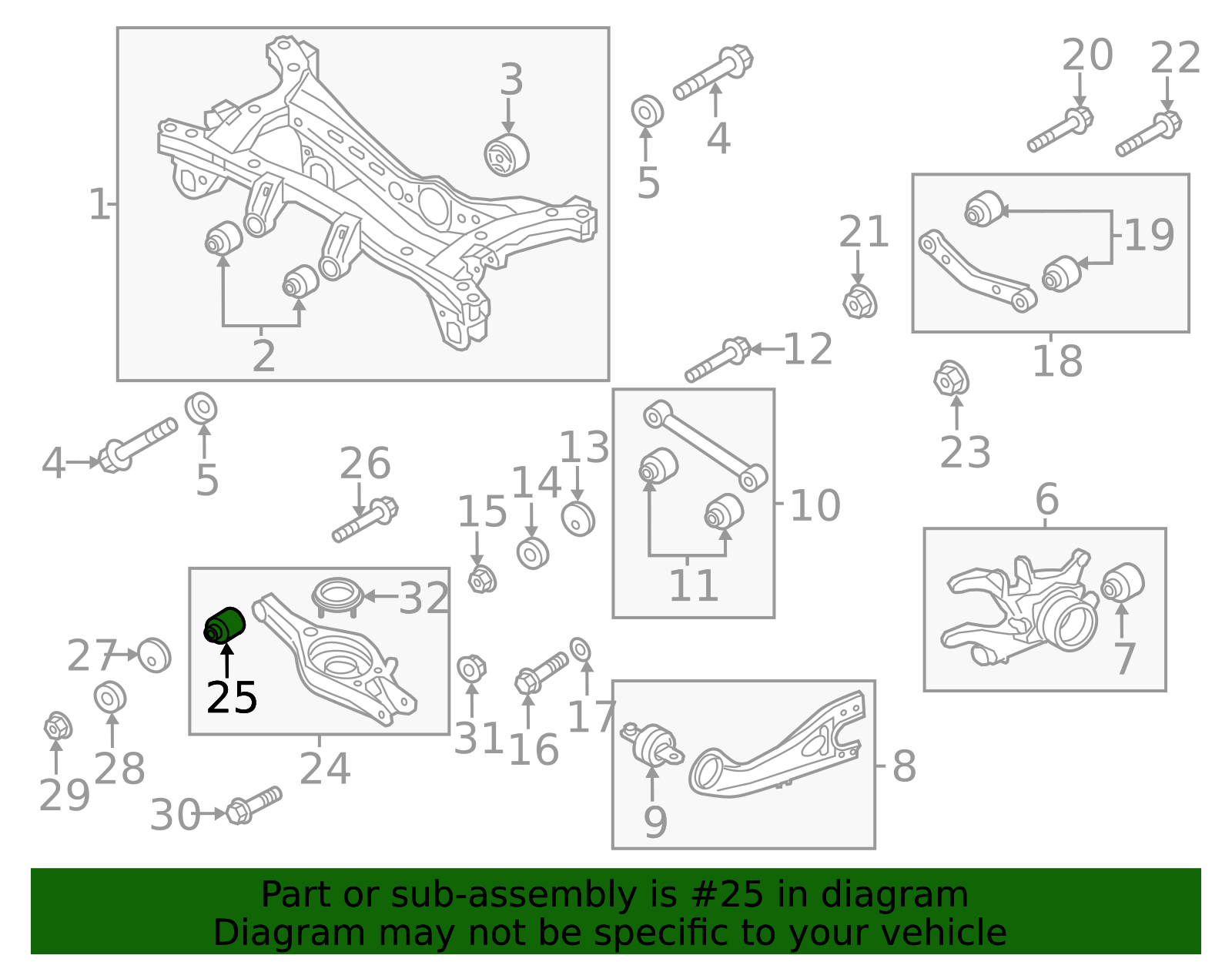 55216-2S200 - Lower Control Arm Bushing 2011-2016 Kia Sportage | Kia ...