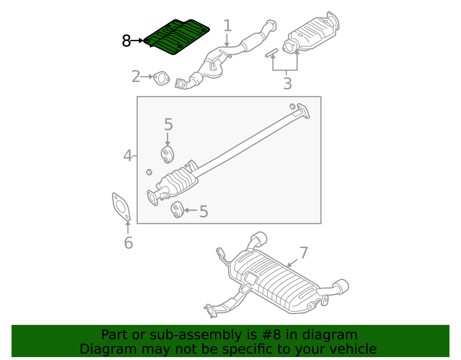 28798-1F000 - Heat Shield 2005-2010 Kia Sportage | Kia.Parts Store