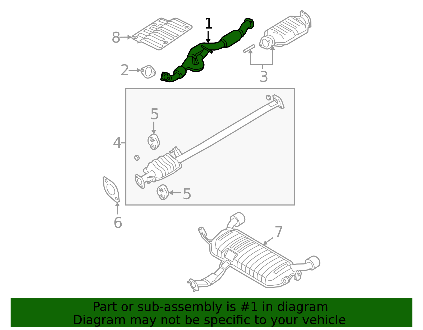 2008-2010 Kia Sportage Front Pipe 28610-1F430 | OEM Parts Online