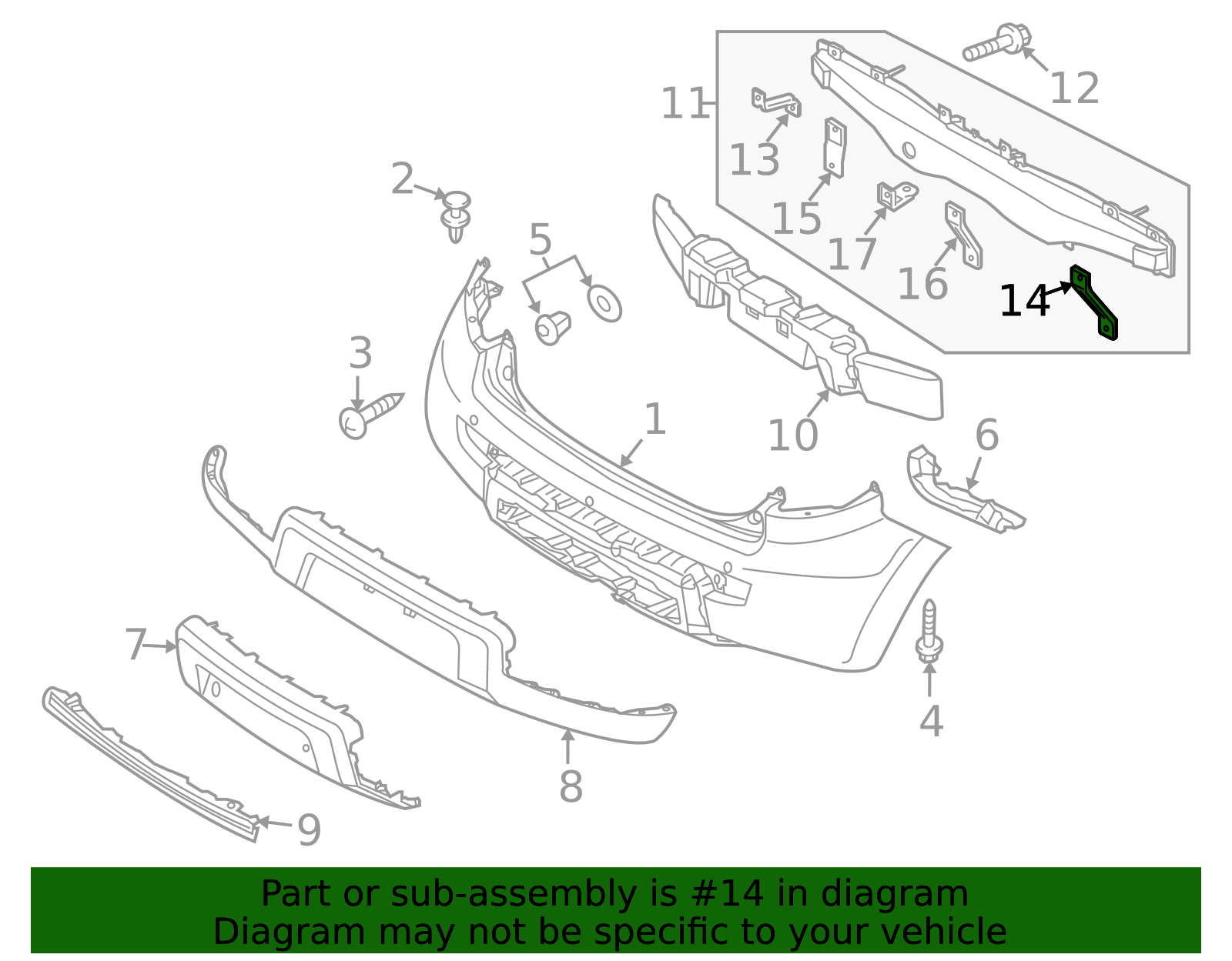 86636-2K060 - Lower Bracket 2010-2013 Kia Soul | Kia.Parts Store