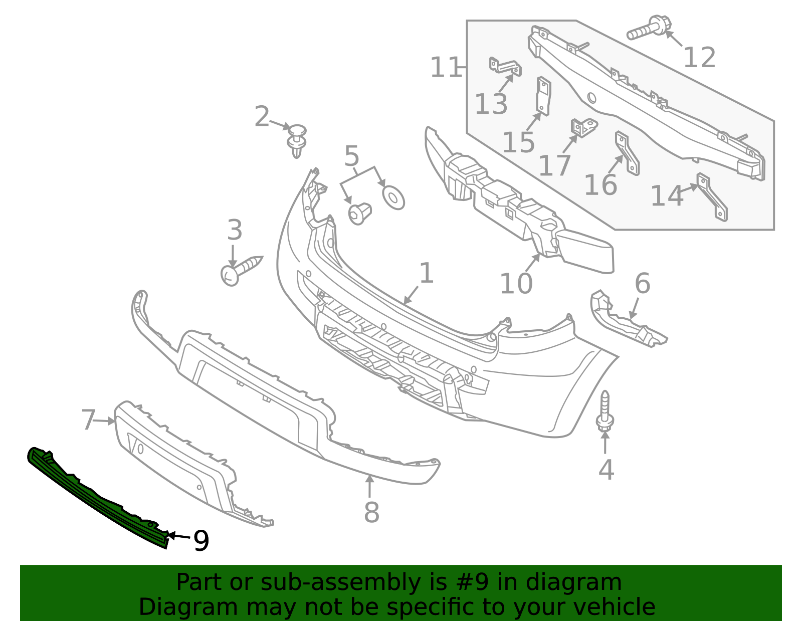 86661-2K000 - Filler Molding 2010-2011 Kia Soul | Kia Cheap Parts