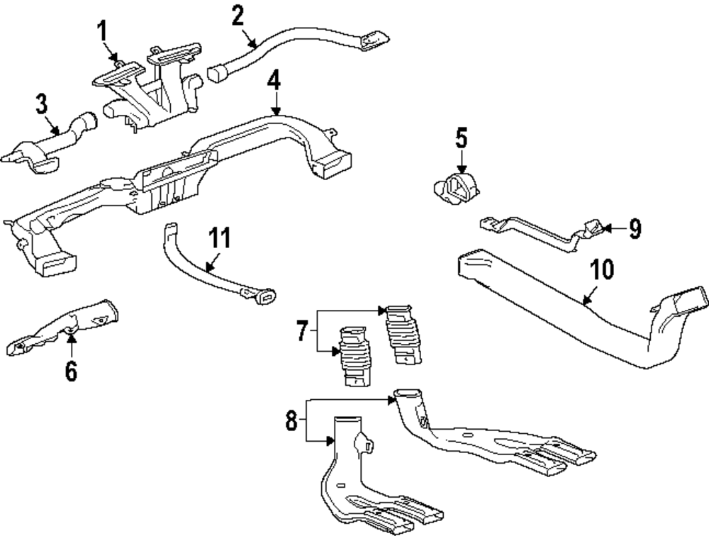 2024-2025 Cadillac XT4 Defroster Duct 84653822 | Shop Matick Parts
