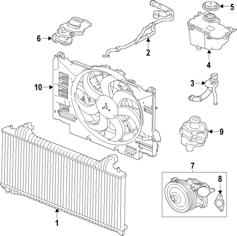 Cooling System for 2016 Jaguar XF | Jaguar Parts Direct