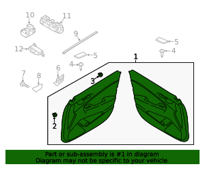 Hyundai - 82306-G9CC0-RGE - Door Trim Panel - 2019 Genesis G70 | OEM ...