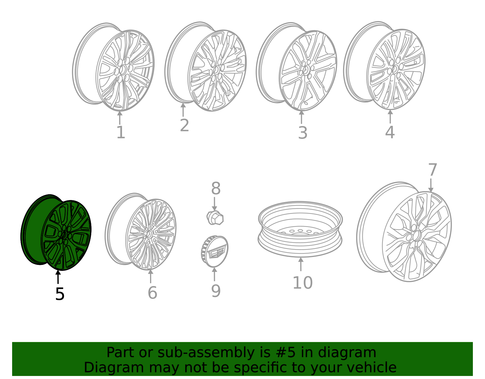 2020-2022 Cadillac Wheel 84520426 | Shop Matick Buick GMC