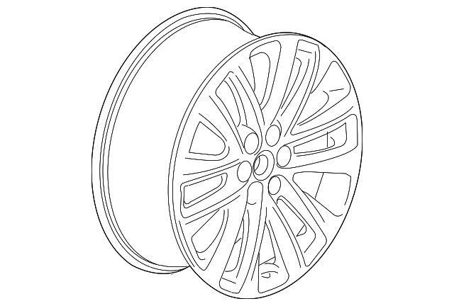 84465276 - 20x8-Inch Aluminum 12-Spoke Wheel 2021-2025 Cadillac | True ...