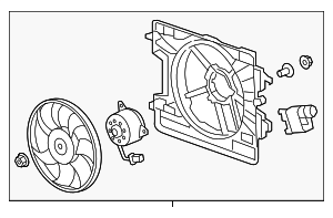 2008-2010 Chevrolet HHR Engine Cooling Fan Assembly with Shroud ...