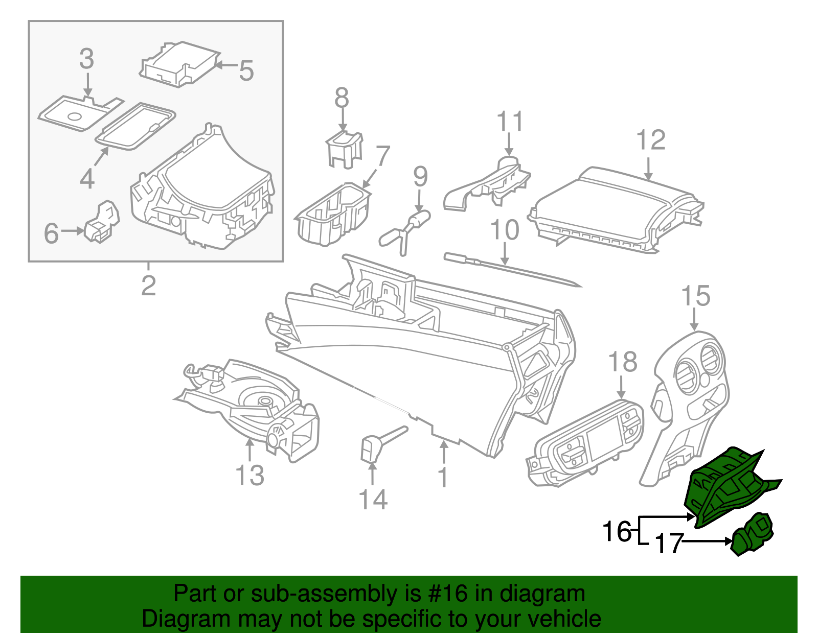 205-820-36-03-9051 - Rear Compartment 2019-2021 Mercedes-Benz ...