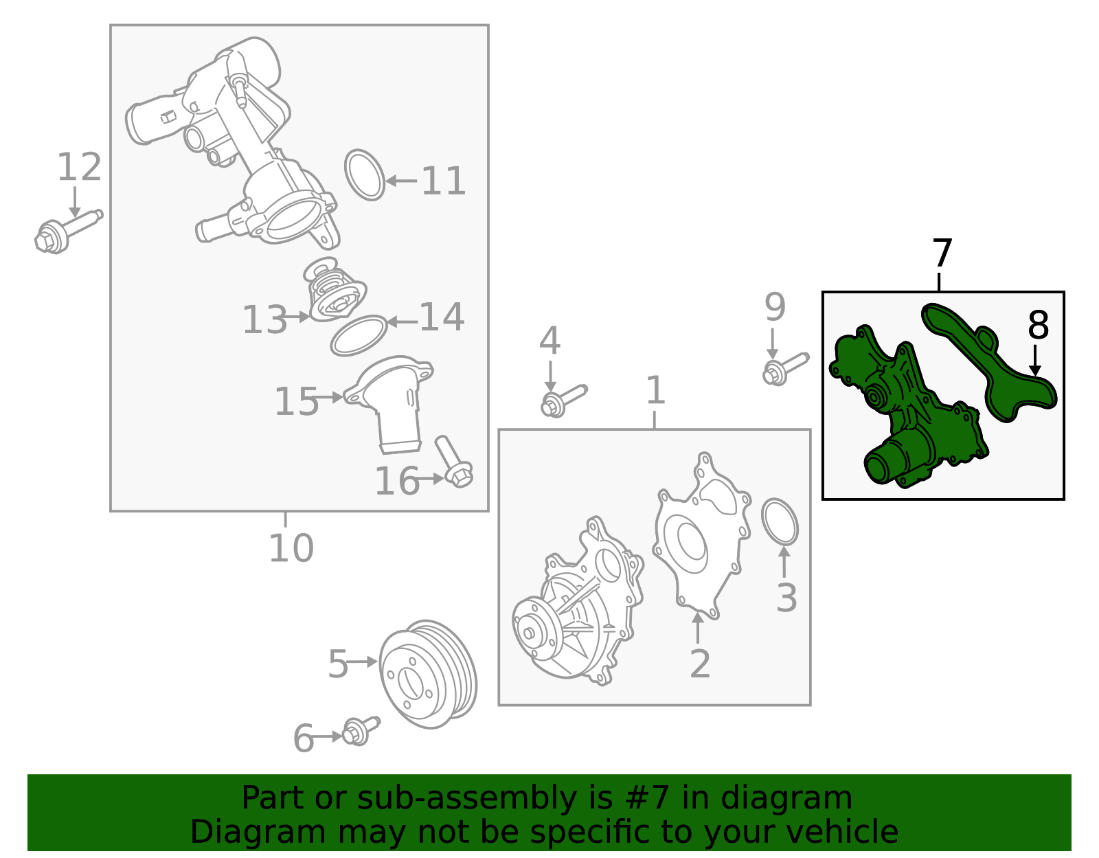 2020-2024 Ford Engine Auxiliary Water Pump LK4Z-18D473-D | OEM Parts Online
