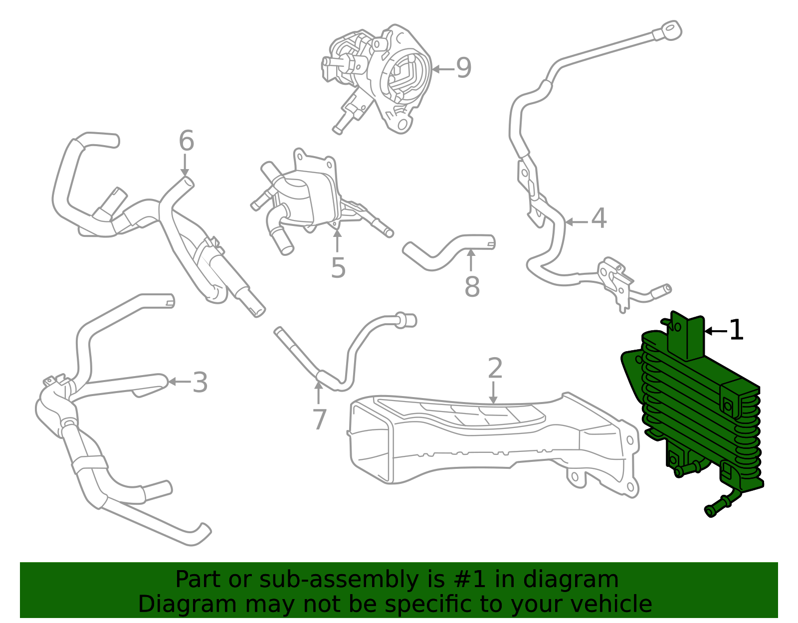 2024-2025 Toyota Grand Highlander Trans Cooler 32910-0E130 | Toyota ...