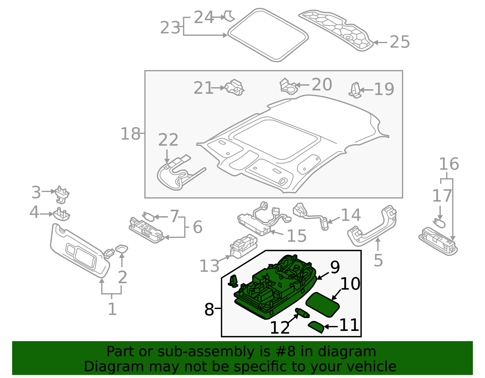 Reading Light - OEM Interior Illumination | AutoNation Parts