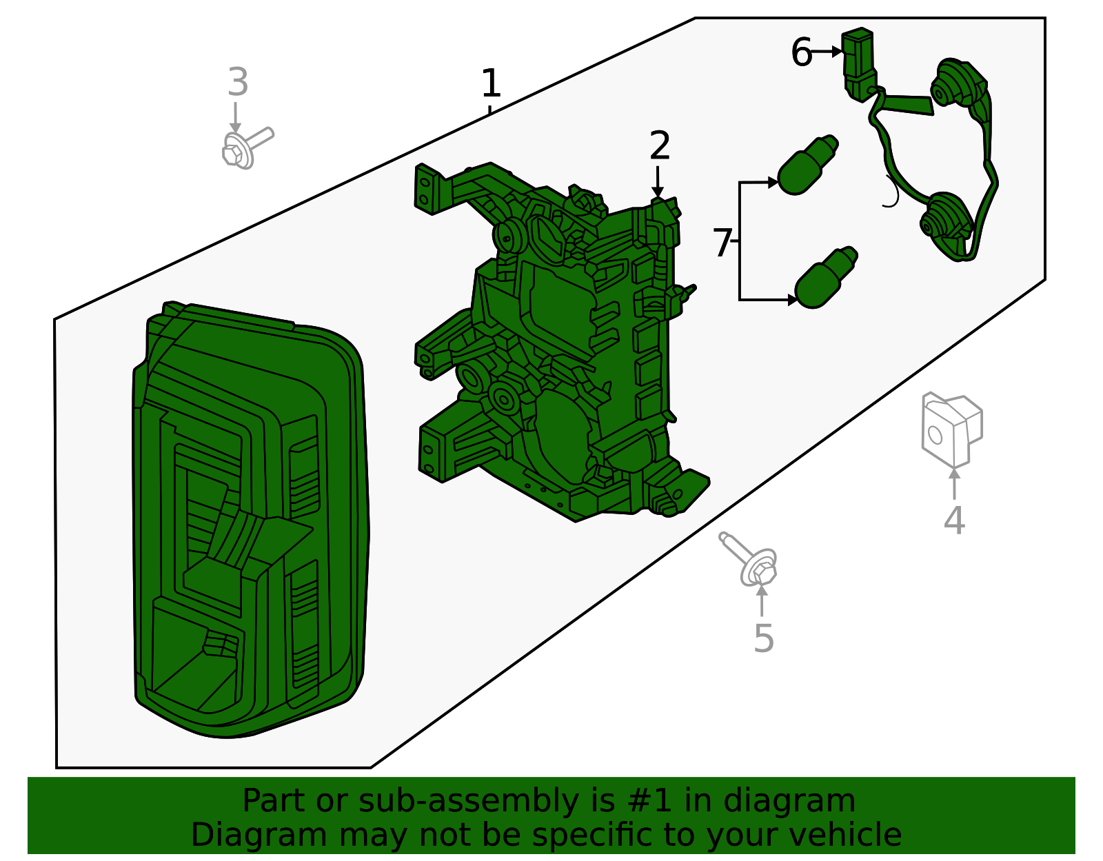M2DZ-13404-A - Tail Lamp Assembly 2021-2025 Ford Bronco | Ford Parts Direct