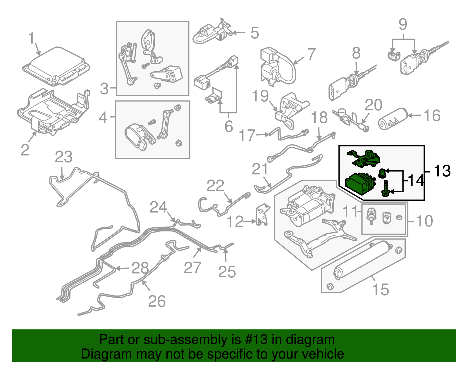 2004-2010 Volkswagen Touareg Valve Assembly 7L0-698-014-C | vwpartscenter