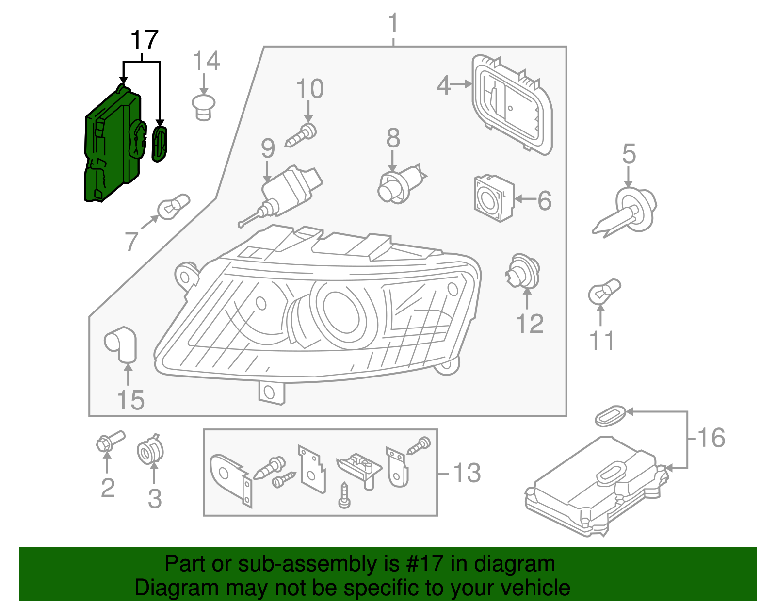 2005-2011 Audi Control Module 4F0-941-329-D | OEM Parts Online