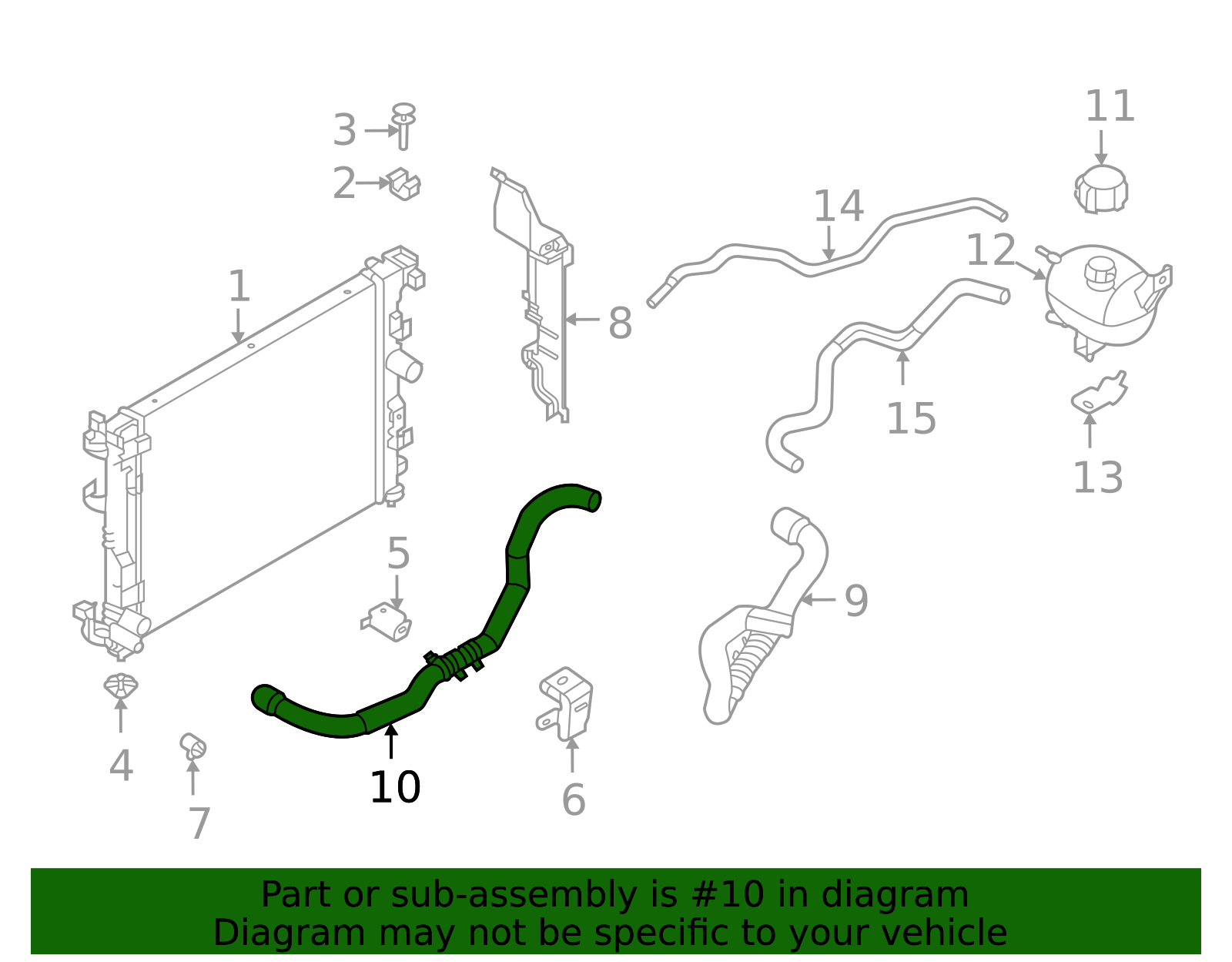 21503-5RB0A - 2018-2025 Nissan - Lower Hose | World OEM Parts Nissan