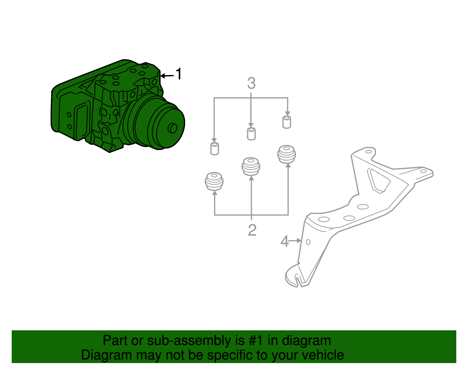 57110-SDB-A34 - Modulator Assembly Vsa - 2006 2007 Honda Accord | Honda ...