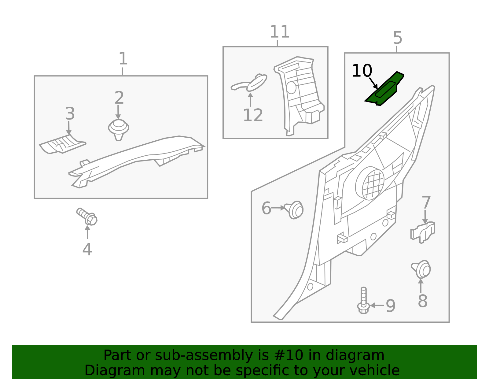 2012-2017 Hyundai Veloster Utility Tray 85545-2V000-RY | MotorMotor
