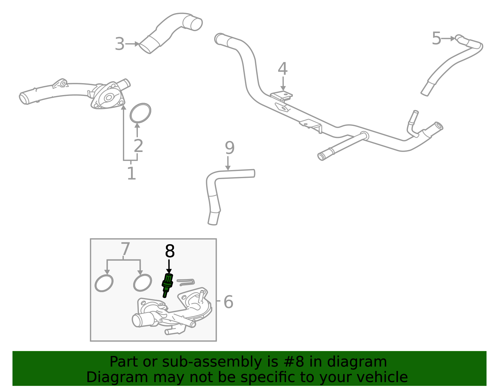 89422-47010 - Engine Coolant Temperature Sensor Toyota San Diego Parts